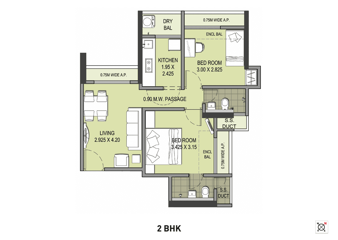 Puraniks Superio Grand Central – 2 BHK Apartment in Thane – Property